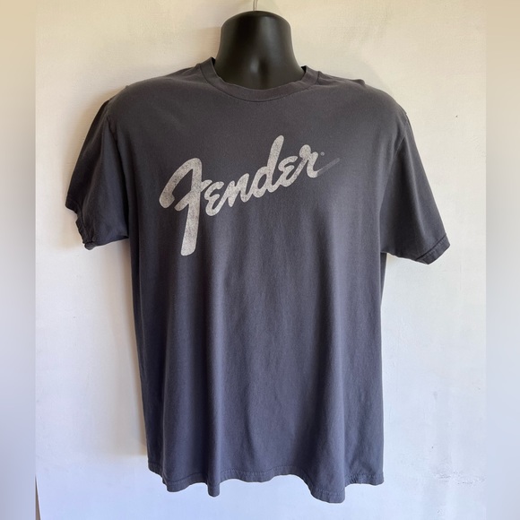 Fender | Shirts | Fender Guitar Short Sleeve T Shirt Mens Large Grey ...